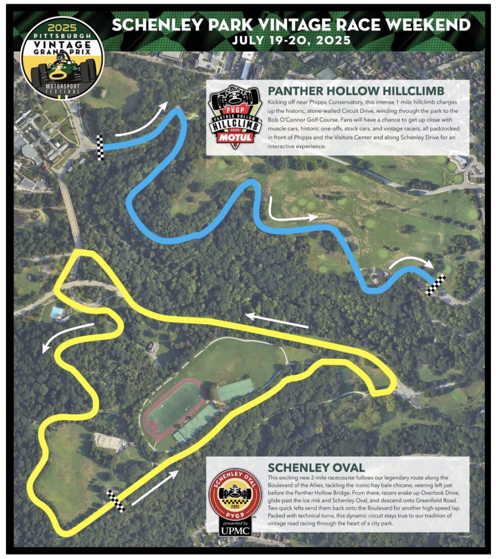 Two New Thrilling Race Tracks For The Grand Prix In Schenley Park! | PVGP